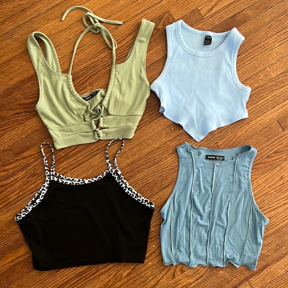 SHEIN | Tops | Shein Bundle 4 Crop Tops Medium | Poshmark